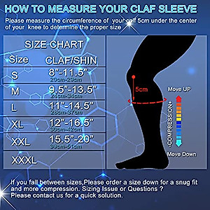 HOBRAVE 2PCS Soccer Shin Guards Padded Calf Compression Sleeves Supports for Shin Splint