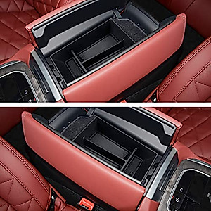 for X5/X6/X7 Center Console Organizer 2020-2024 BMW X5/X6/X7 Accessories Middle Console Organizer X5/X6/X7 Armrest Storage Box Glove Console Tray Compatible with 2020 2021 2022 2023 2024 BMW X5/X6/X7