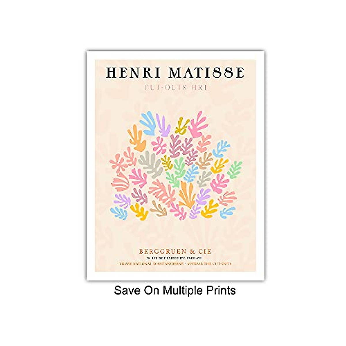 Matisse Wall Art & Decor Poster Set - 8x10 Abstract Minimalist Wall Art Prints - Mid Century Modern Gifts - Aesthetic Pictures - Contemporary Art - Gallery Wall Art - Museum Poster - Henri Matisse