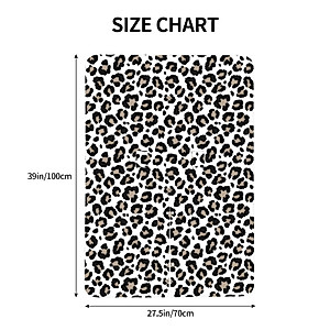 9CH Car Seat Canopy for Babies, Peekaboo Opening Minky Car seat Cover for Baby Mom Nursing Breastfeeding Covers, Minky Blanket for Infant Toddler (Leopard)