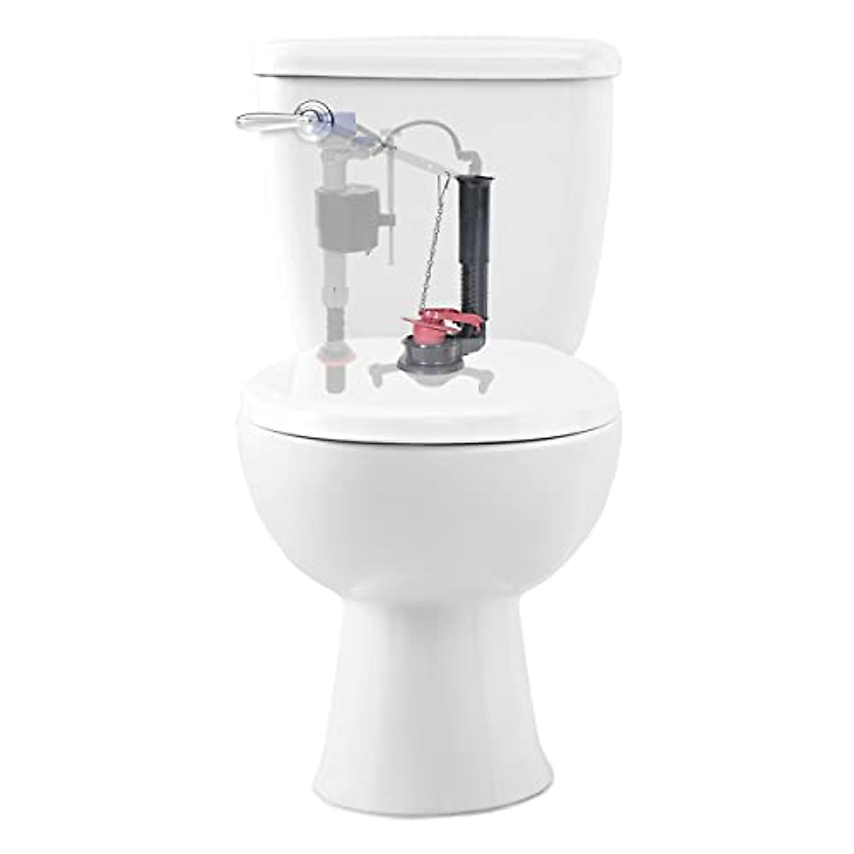 Fluidmaster K-507A-008 Universal 2-Inch Adjustable Toilet Flush Valve Repair Kit with Toilet Tool Multicolor