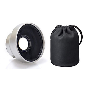 Digital Nc 0.5X High Grade (Chrome) Wide Angle Conversion Lens (37mm) for Canon VIXIA HF M301