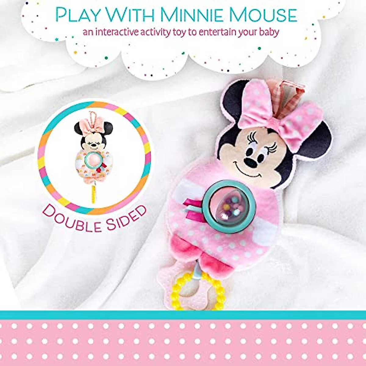 KIDS PREFERRED Disney Baby Minnie Mouse Spinner Ball On The Go Activity Toy