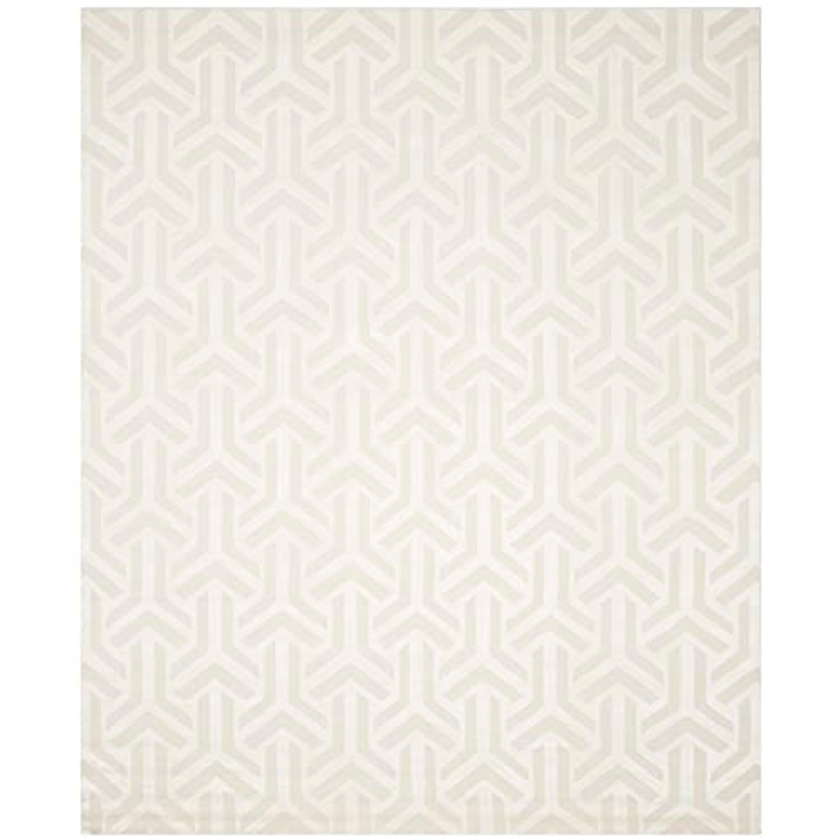 Safavieh Tibetan Collection 8' x 10' Ivory/Ivory TB829A Hand-Knotted Viscose Living Room Dining Bedroom Area Rug