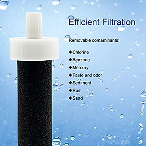 Xcivi Replacement Activated Carbon Water Bottle Filter for Brita BB06, Brita Hard Sided, Sport and Stainless Steel Bottle Filter, 10 Count