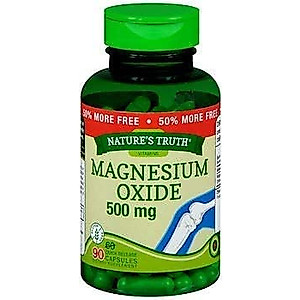 Nature's Truth Magnesium Oxide 500mg (Pack of 2)