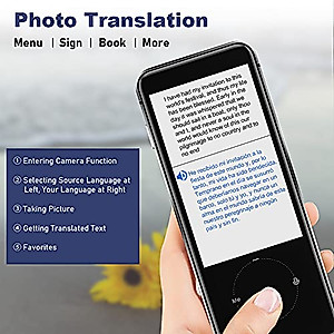 Language Translator Device - Voice Translator Device Two Way - 107 Languages Interpreter in Real Time - Voice & Photo Translation for Travelling Learning Abroad Business Chat