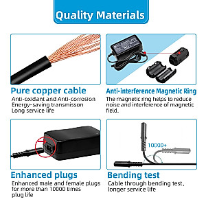 Glorich EP-5G DC Coupler EN-EL25 ENEL25 EN-EL25a ENEL25a Dummy Battery EH-5 AC Power Supply Adapter Power Connector for Nikon Z fc Zfc Z30 Z50, with fully decoded Smart Chip