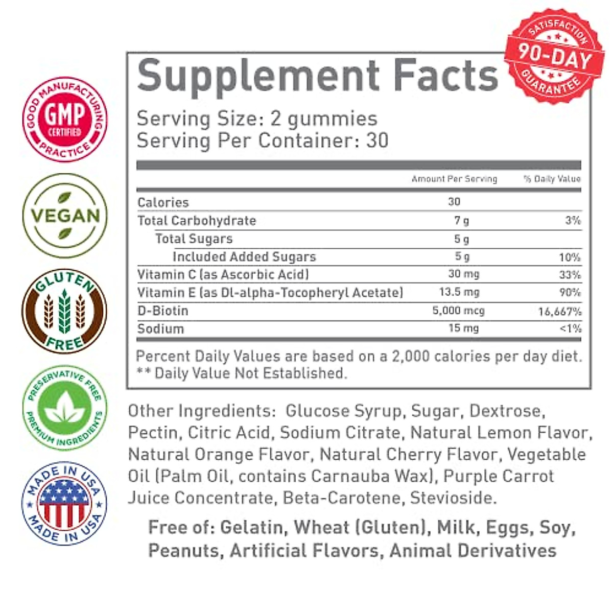 iRestore Hair Gummy Vitamins, Vegan Biotin Gummies for Hair Skin and Nails Gummies, Hair Gummies, Biotin Gummies for Hair Growth Biotin Vitamins Hair Vitamins Gummies for Women & Men, Biotin 5000mcg