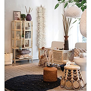 Bloomingville Hand-Woven Seagrass, Lilac Color Basket