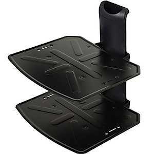 VideoSecu 2 Shelf DVD DVR VCR Wall Mount Bracket Component Shelf for DVD Player DDS Receiver Video Audio Cable Box MDVD04B WP6