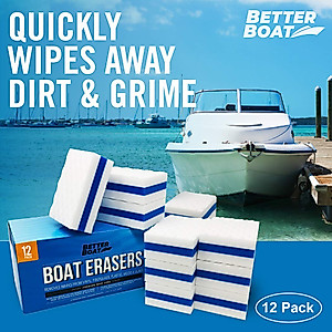Premium Boat Scuff Erasers | Boating Accessories Gifts for Cleaning Boat Accessories or Gift for Pontoon Fishing Jon Boats Decks Vinyl Boat Cleaner Hull Cleaner Gadgets for Men and Women