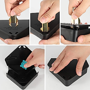 8 Pack Mouse Bait Stations with 8 Keys, Outdoor Rodent Box Station for Mice Small Rats, Mouse Traps Opens Easily with Key, Kids and Pets Safe