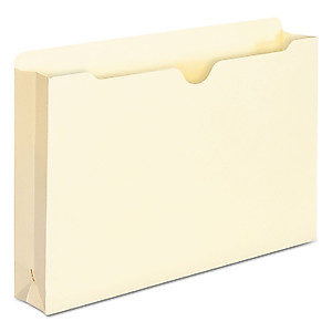 Smead File Jacket, Straight-Cut Tab, 2" Expansion, Legal Size, Manila, 50 per Box (76470)