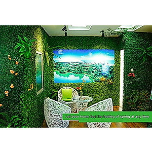 AI HUI Artificial Ivy Privacy Fence Screen 2PCS Square Greenery Walls Outdoor Privacy Screen Halloween Decorations Grass Backdrop Wall Panels for Indoor Garden Fence Greenery Walls