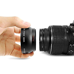 Ultra Deluxe Lens Kit for EOS M6 Mark II, EOS M50, EOS M50 Mark II, EOS M200 with 15-45mm Lens, Fuji X100V - Includes: 7pc 49mm Filter Set + 49mm Wide Angle and Telephoto Lens