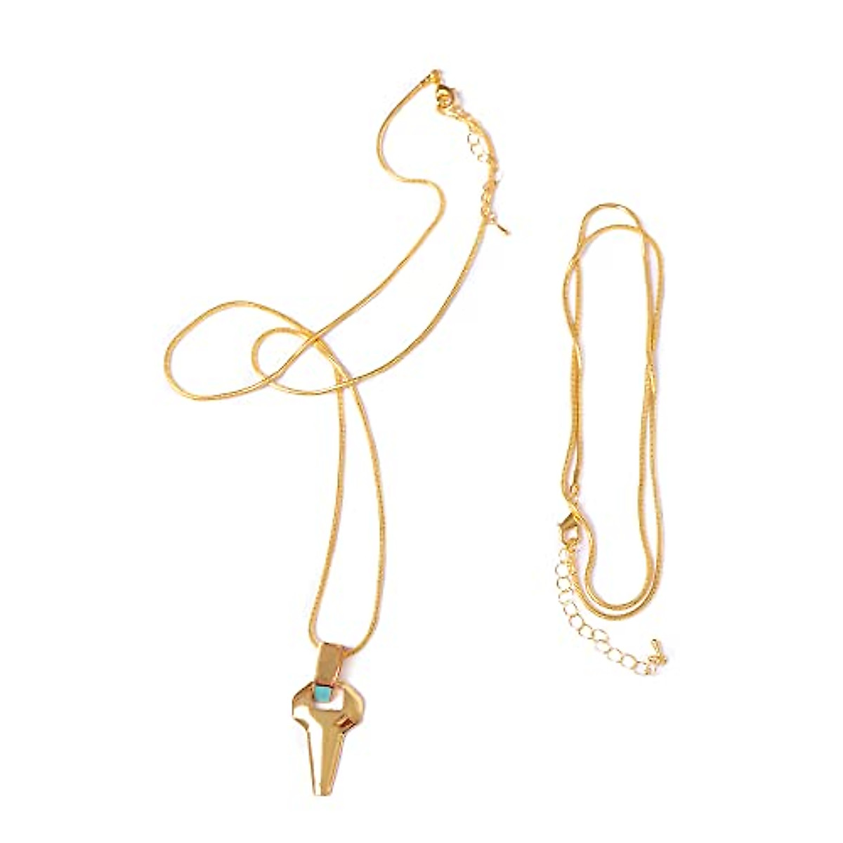 C-ZOFEK 2 PCS David Martinez Cosplay Necklaces Snake Chain Pedant Costume Accessories (David)