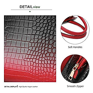 LJOSEIND Women’s Handbags Designer Satchel Purse Structured Shoulder Bags Work Top Handle Bags Totes