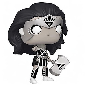 Funko POP Heroes: Wonder Woman 80th Anniversary - Glow in The Dark Black Lantern Wonder Woman, Amazon Exclusive, 3.75 inches,56967