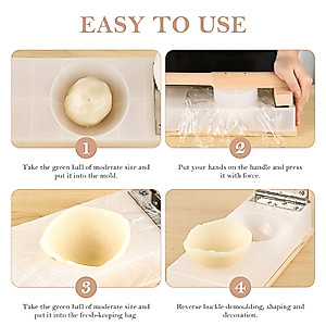 GANAZONO Tortilla Press Plastic Tortilla Maker Wood Dumpling Press Maker Chinese Baozi Press Dough Press Pierogi Maker Ravioli Hand Pie Maker Pastry Kitchen Gadgets Tool