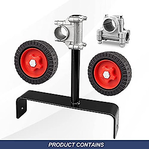 STELLALYRE Adjustable Support Wheels Auxiliary Wheels 26mm(1 inch) and 28mm(1.1inch) for Weed Trimmer Grass Cutter Parts Gas String Trimmer Petrol/Electric Brushcutter Strimmer