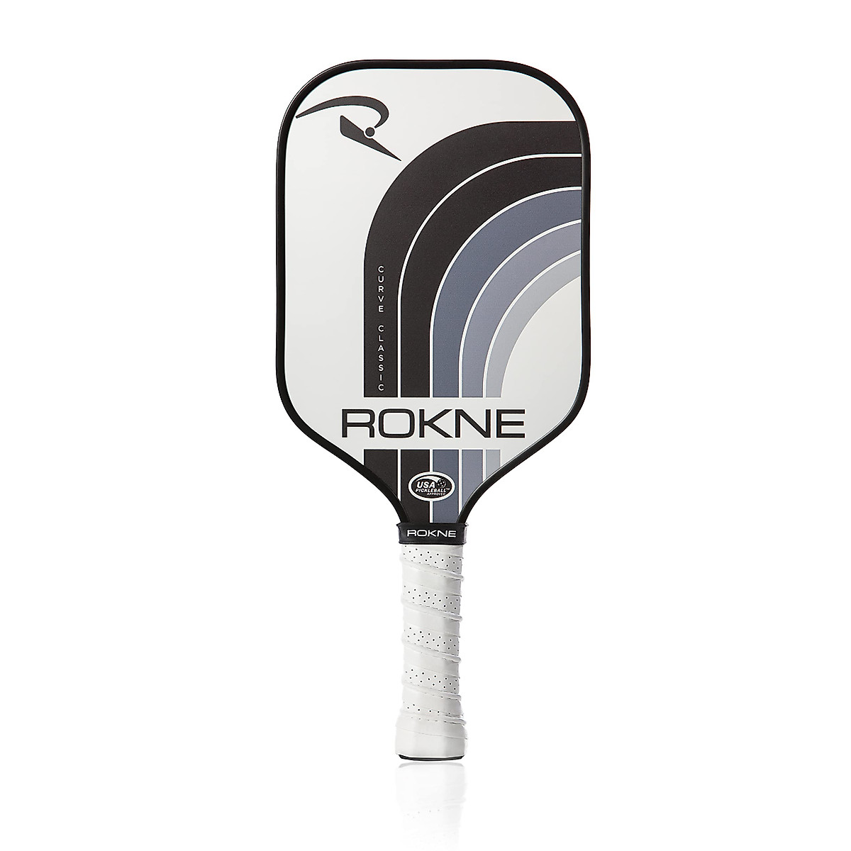 ROKNE Curve Classic Pickleball Paddle | USAPA Approved Fiberglass Pickleball Paddles | Elevate Your Game with Precision Engineering & Comfort | ProGrit Texture for Max Spin & Power | Paddle