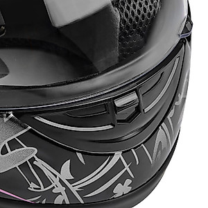 TCMT DOT Motorcycle Butterfly Flip Up Full Face Street Dirt Bike Adult Helmet ATV Motocross Motorcycle Helmet with Open Face Sun Shield