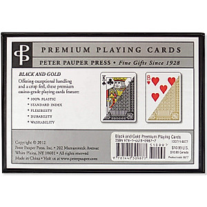 PETER PAUPER PRESS 100% Plastic Playing Cards Value Pack (4 Decks)