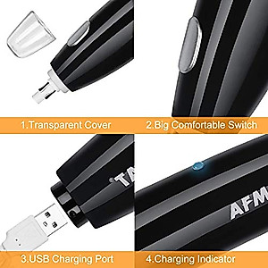 Electric Eraser for Artists, AFMAT Electric Eraser Kit,140 Eraser Refills, Rechargeable Electric Erasers for Drafting, Electric Pencil Eraser, Battery Operated Eraser for Drawing Pencils, Crafts, Arts