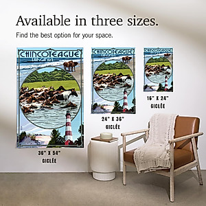 Lantern Press 16x24 Inch Giclee Art Print Wall Decor, Chincoteague, Virginia, Scenes