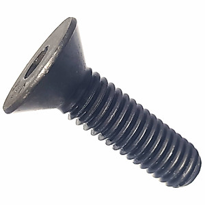 4-40 x 5/16" Flat Head Socket Cap Screws, Allen Socket Drive, Alloy Steel, Full Thread, Black Oxide, Machine Thread, Quantity 100