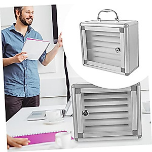 FUNOMOCYA Box Mobile Phone Safe Storage Cabinet with Lock Lockers for Employees Metal Storage Locker Mobile Phone Organizer Phone Locking Box Sundries Storage Cabinet Phone Box with Lock