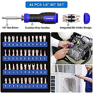 SHARDEN Precision Screwdriver Sets Magnetic 1/4 Inch Nut Driver Set Multi Screwdriver 191-in-1 Repair Tool Kit for Computer, iPhone, Laptop, Cell Phone, PS4, Nintendo, Xbox, Electronics, Household…