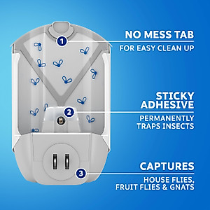 Zevo Flying Insect Trap Refill Cartridges, Fly Trap, Fruit Fly Trap (2 Refill Cartridges)