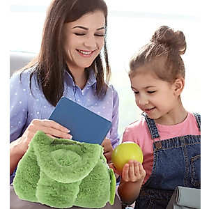 DolliBu Alligator Plush Handbag - Super Soft Plush Stuffed Animal Purse for Children's Accessories, Kids Hand Bag Toy Purse, Pretend Play, Fluffy Dress Up Toy