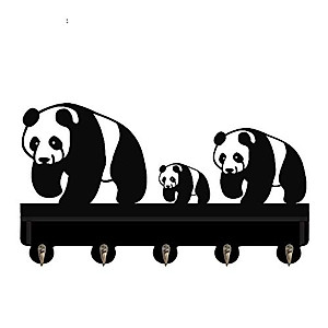 Panda Animal Chinese Lover Coat Clothes Holder Christmas Gift DIY Mould Wonderful Holder Wall Decorative Gift Kids Winter Style
