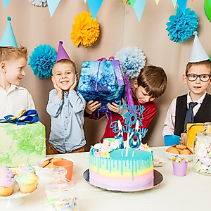 iNINGER 3rd Happy Birthday Candles Cake Toppers,Blue Number 3 Candle for Cake,Cake Candles for 3rd Birthday Decorations,Star Cake Toppers for Boys Girls Birthday Party 3rd Wedding Anniversary