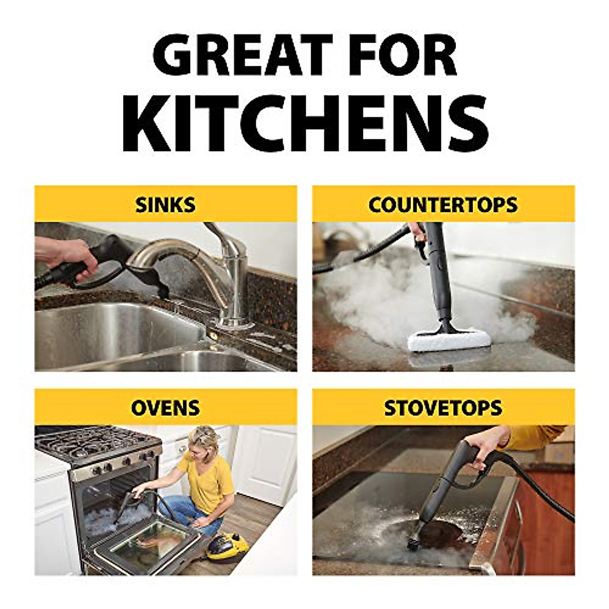 Wagner Spraytech 0282014 915e On-Demand Steam Cleaner & Wallpaper Removal, Multipurpose Power Steamer, 18 Attachments Included (Some Pieces Included in Storage Compartment)