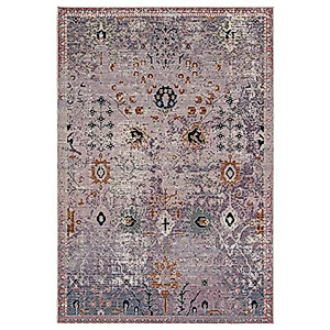 Jaipur Living Indoor Outdoor 2x4 Area Rug, Vintage, Purple/Gold