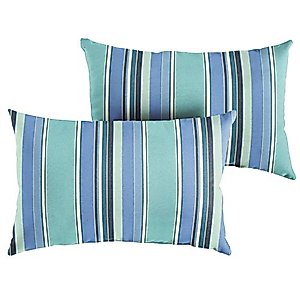 Mozaic Company Sunbrella Dolce Oasis Outdoor Pillow Set, 1 Count (Pack of 1)