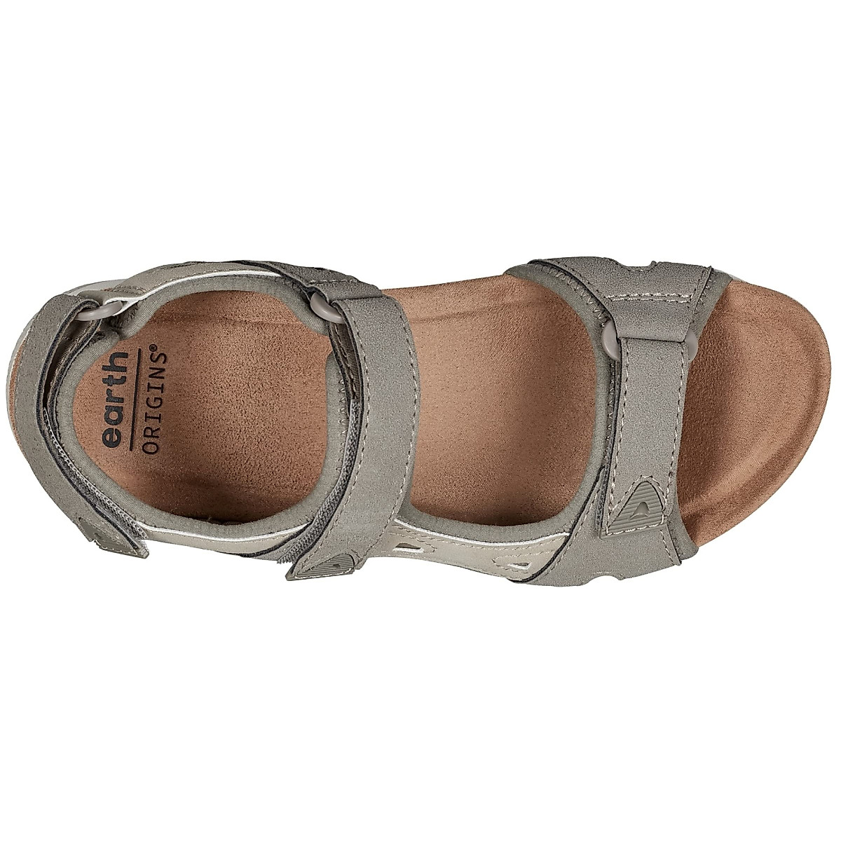 Earth Origins Women's Skylar Sandal, Light Grey, 6.5 M US