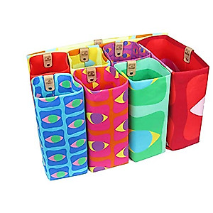 Bright Flagship Prints, 7" 8-pc Tote Set