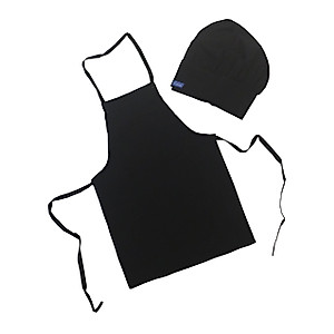 CHEFSKIN Personalized Customized Embroidery Set of Apron and Mushroom Chef Hat for Adult 2XL