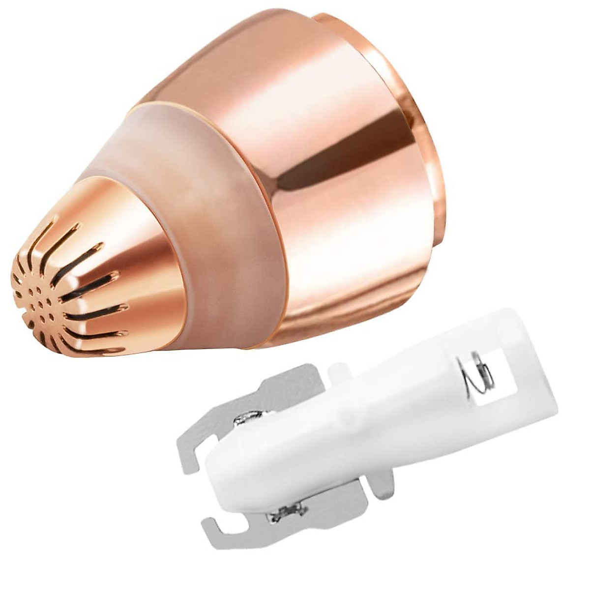 Replacement Heads for Finishing Touch Flawless Brows Eyebrow Facial Hair Remover, Rose Gold - Pack of 4