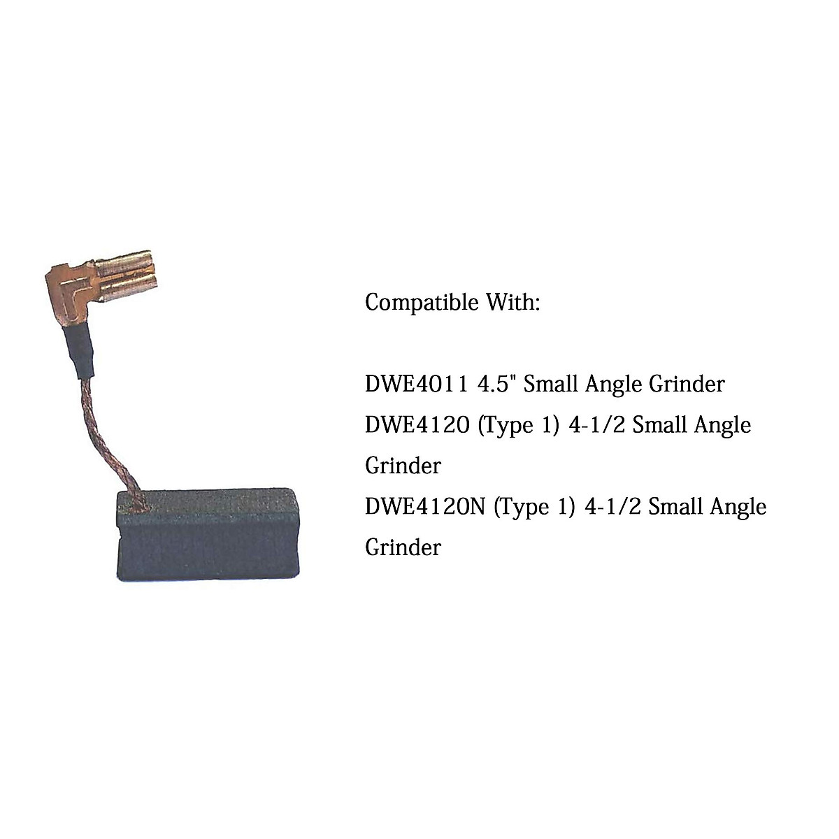 4 Pcs Carbon Motor Brush Compatible with DeWalt DWE4120 / DWE4011,Dewalt N097696 Grinder Motor Replacement Part