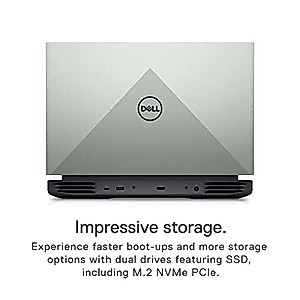 Dell G15 5520 15.6 Inch Gaming Laptop - FHD 120Hz Display, Intel Core i7-12700H, 16GB DDR5 RAM, 512GB SSD, NVIDIA RTX 3060 6GB GDDR6, Wi-Fi 6, Windows 11 - Spector Green