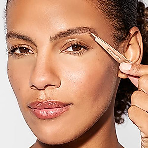 Tweezerman Rose Gold Petite Point and Slant Tweezer Set with Travel Case