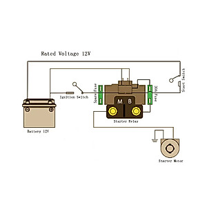 MOTO1988 Solenoid Starter Relay for Yamaha Grizzly 550 Grizzly 700 2007-2021 Kodiak 700 2017-2021 3B4-81940-00