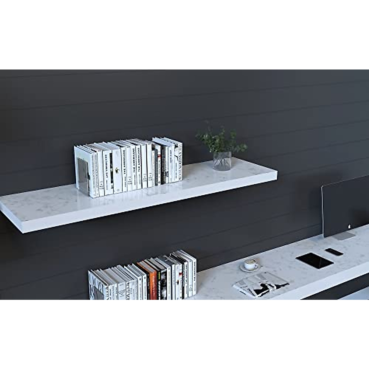 Airypart Book Ends Clear Acrylic Bookends for Shelves, Non-Skip bookends for Shelves,Book Holder Stopper for Books/Movies/CDS/Video Game, 7X4.72X4.72inch, 3pairs