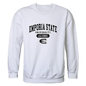 Emporia State University Hornets ESU College Alumni Fleece Crewneck Sweatshirt (S) White